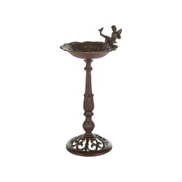 Beliani Vogelbrunnen LARK in Braun - (W) 24 x (H) 53 x (L) 24 cm | Gr.: onesize