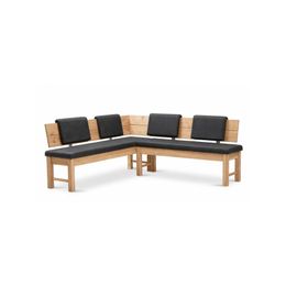 58 aufm Kessel ECKBANK mit Truhe Dyan 2 f&uuml;r 5 Personen Massivholz Wildeiche/Grau | Gr.: onesize