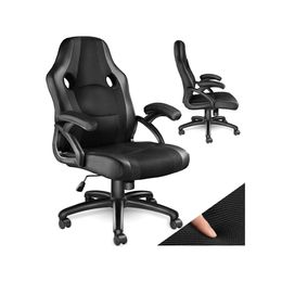 TecTake B&uuml;rostuhl, ergonomische Form, Kunstlederbezug mit Mesh-Gewebe | Gr.: onesize