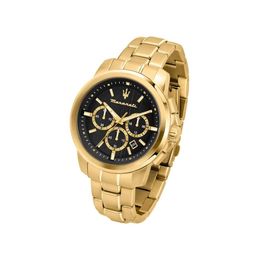 Chronograph-Armbanduhr Maserati Successo in gold gro&szlig; (ca. 52x44mm) | Gr.: onesize