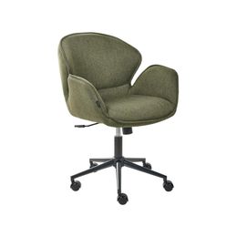 Beliani B&uuml;rostuhl BELMAR in Gr&uuml;n/Schwarz - (W) 63 x (H) 83 x (L) 70 cm | Gr.: onesize
