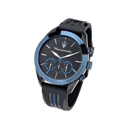 Chronograph-Armbanduhr Maserati Traguardo in schwarz und blau gro&szlig; (55x45mm) | Gr.: onesize