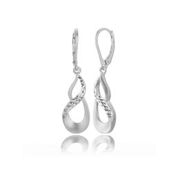 Balia Silber 925 Damen Ohrh&auml;nger Unendlichkeit Ohrring ca. 4cm | Gr.: onesize