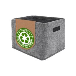 DuneDesign Filz Aufbewahrungskorb Oda in Grau | Gr.: onesize