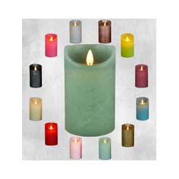 Coen Bakker LED Echtwachskerze 10cm mit Timer in Jade Gr&uuml;n | Gr.: onesize