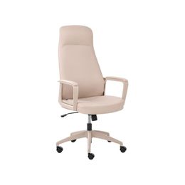 Beliani B&uuml;rostuhl ARDOUR in Beige/Schwarz - (W) 68 x (H) 115 x (L) 68 cm | Gr.: onesize