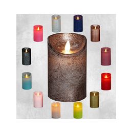 Coen Bakker LED Echtwachskerze 10cm mit Timer in Bronze | Gr.: onesize