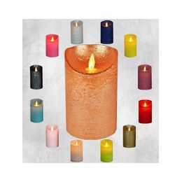 Coen Bakker LED Echtwachskerze 10cm mit Timer in Kupfer | Gr.: onesize