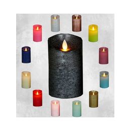 Coen Bakker LED Echtwachskerze 10cm mit Timer in Anthrazit | Gr.: onesize