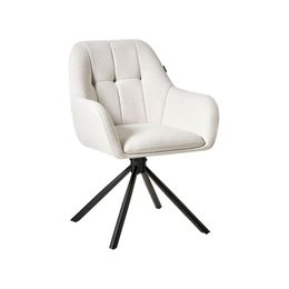 Beliani Esszimmerstuhl UBLY in Wei&szlig;/Schwarz - (W) 57 x (H) 84 x (L) 68 cm | Gr.: onesize