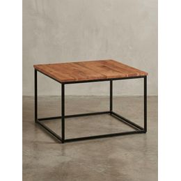 KADIMA DESIGN Couchtisch Industrial, Akazienholz & Eisengestell, Handgefertigt | Gr.: onesize