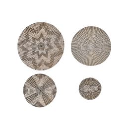 Beliani Wandobjekt LAOCAI in Beige/Schwarz - (W) 45 x (H) 45 x (L) 1 cm Vertikal | Gr.: onesize