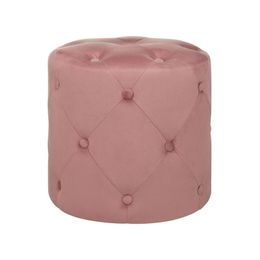 Beliani Pouf COROLLA in Rosa - (W) 40 x (H) 40 x (L) 40 cm | Gr.: onesize