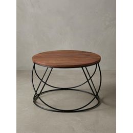 KADIMA DESIGN Couchtisch | Sheesham/Metall, 60x60x40cm, Industrial | Gr.: onesize