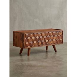 KADIMA DESIGN Lowboard | Sheesham, 92x44x35cm, Klappt&uuml;r | Gr.: onesize