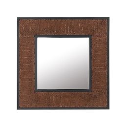 Beliani Wandspiegel BOISE in Braun - (W) 60 x (H) 60 x (L) 3 cm Vertikal | Gr.: onesize