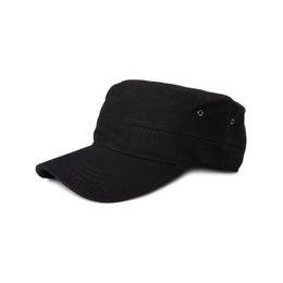 styleBREAKER Military Cap in Schwarz | Gr.: onesize
