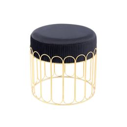 Vivorum Hocker Cleopatra 425 in Schwarz / Gold | Gr.: onesize