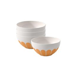 Villeroy & Boch Villeroy & Boch 4er Set M&uuml;slischalen Fleur Couleur &oslash; 14,1 cm in Soleil | Gr.: onesize