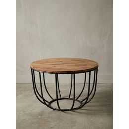 KADIMA DESIGN Couchtisch WL5.677 60x39x60 cm Massivholz / Metall | Gr.: onesize
