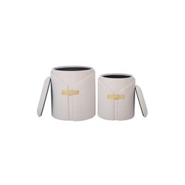 Kayoom Hocker Forcet 125 2er-Set in creme | Gr.: onesize
