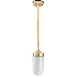 Licht-Erlebnisse Au&szlig;en Deckenlampe (B)10 x (H)74 cm in Messing Wei&szlig; | Gr.: onesize