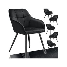 TecTake Polstersessel gepolstert, in Samtoptik, gesteppt, 58 x 62 x 82 cm | Gr.: onesize