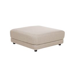 Beliani Ottomane SIGTUNA in Beige/Schwarz - (W) 102 x (H) 43 x (L) 102 cm | Gr.: onesize