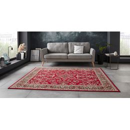 Teppich Hanse Home, B:160cm H:8mm L:220cm, rot, Polypropylen (PP), Wohnzimmer, Teppiche, "Halton", Kurzflor, Orient-Optik, mit Bord&uuml;re, L&auml;ufer,