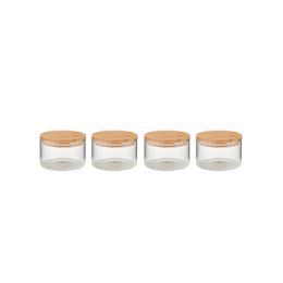Butlers Vorratsglas WOODLOCK 4er-Set in Durchsichtig | Gr.: onesize