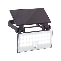 Brilliant Au&szlig;enlampe Solar, 19 cm, 1000 lm, 4100 K, schwenkbar, schwarz | Gr.: onesize