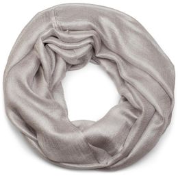 styleBREAKER Damen Loop "Seidiger Einfarbiger Loop", grau, Modisch, Obermaterial: 100% Viskose CV., Modet&uuml;cher