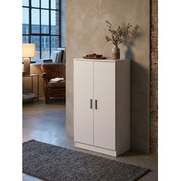 KADIMA DESIGN Schuhschrank mit 2 T&uuml;ren 55x108x35 cm Schuhregal Holz | Gr.: onesize