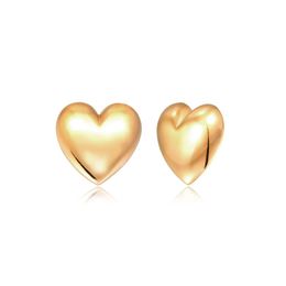 Elli Ohrringe 925 Sterling Silber Herz in Gold | Gr.: onesize