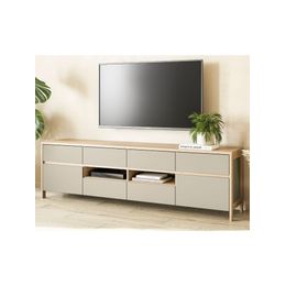 Furn.Design TV-Lowboard Salbei gr&uuml;n, Eiche, TV Unterteil skandinavisch 193 cm, Soft-Close | Gr.: onesize