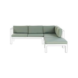 Beliani Kissenbezug MESSINA in Gr&uuml;n - (W) 69 x (H) 8 x (L) 69 cm | Gr.: onesize
