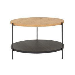 home24 Furnierter Couchtisch Mepoto in Eiche | Gr.: onesize