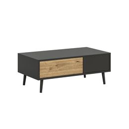 home24 Couchtisch FYNS in Eiche / Schwarz | Gr.: onesize
