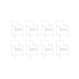 Beliani Kissenbezug ITALY in Wei&szlig; - (W) 47 x (H) 10 x (L) 47 cm | Gr.: onesize