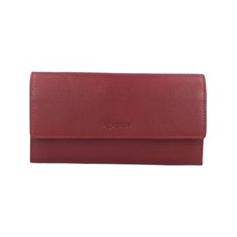 Esquire Peru Geldb&ouml;rse RFID Leder 18,5 cm in rot | Gr.: onesize