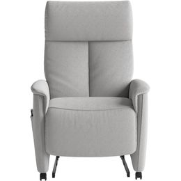 Sit & More TV-Sessel SIT & MORE, B:76cm H:112cm T:84cm, grau, 98% Polyester, 2% Polyamid, Sessel, "Cremona Comfort", wahlweise manuell oder elektrischer