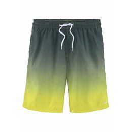 Buffalo Badeshorts in grau-gelb | Gr.: XL