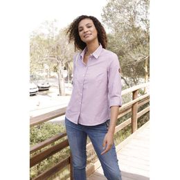 WITT WEIDEN Karo-Bluse in violett-wei&szlig;-kariert | Gr.: 36