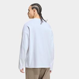 Herren Langarmshirt "M AK 3S LS TEE", wei&szlig;, Gr. M, adidas Sportswear, Obermaterial: 100% Baumwolle, Shirts