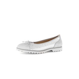 Gabor Sportliche Ballerinas in silber | Gr.: 37,5