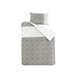 Kayoom Bettw&auml;sche Heather 125-NL in grau | Gr.: 140 x 240 cm