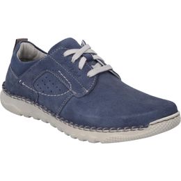 Josef Seibel Herren Schn&uuml;rschuh "Wilson 04, dunkelblau", Gr. 43, blau, Obermaterial: 80% Rindsleder Leather cow. 20% Textilmaterial TEXMAT., Schuhe