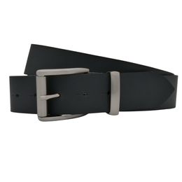 AnnaMatoni Herren Lederg&uuml;rtel "AnnaMatoni Herren Lederg&uuml;rtel Zeitloses Design G&uuml;rtel 4cm breit", schwarz, Gr. 130, 100% Leder, G&uuml;rtel