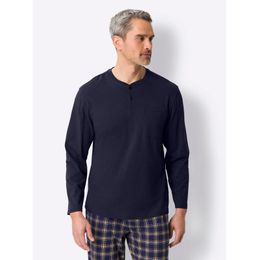 Sieh an! Schlafanzug-Shirt in marine | Gr.: 44-46