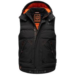STONE HARBOUR Herren Steppweste "Egoor", schwarz, Gr. XL, Oberstoff: 94, 5% Polyester, 5, 5% Elasthan. Futter: 100% Polyester. Wattierung: 100%